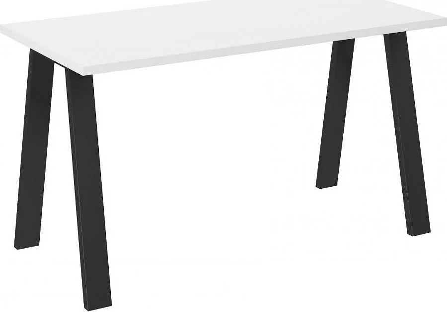 Falco Jídelní stůl Kobalt 67x138 bílý/černý kov