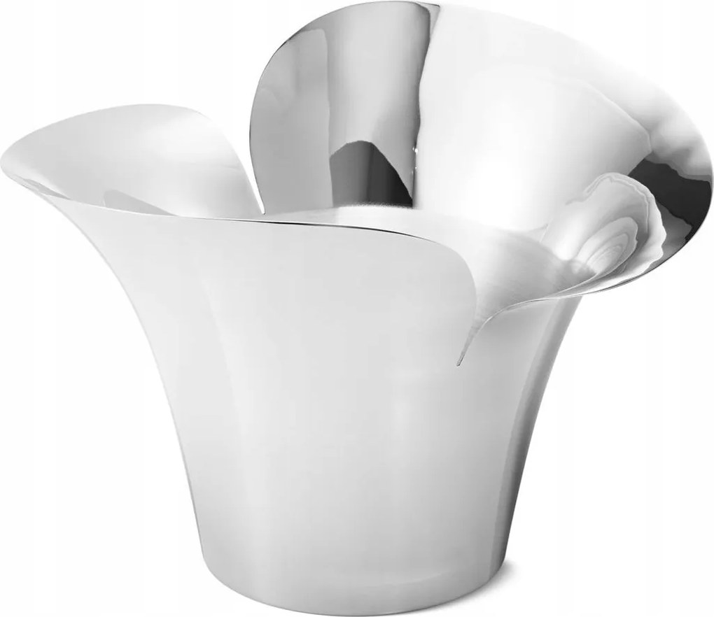 Georg Jensen Bloom Botanica Ocelový Květináč na květiny 22 cm Leštěný