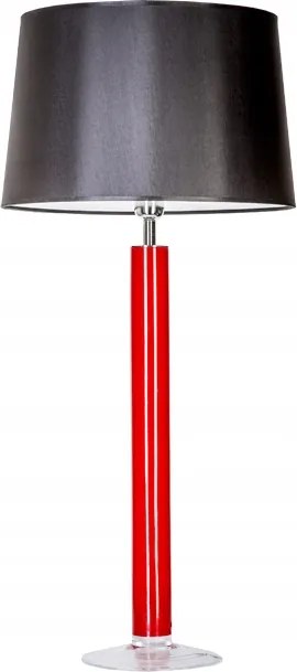 Stolní lampa červený lesk bílé stínítko Fjord Red L207365247 4concepts