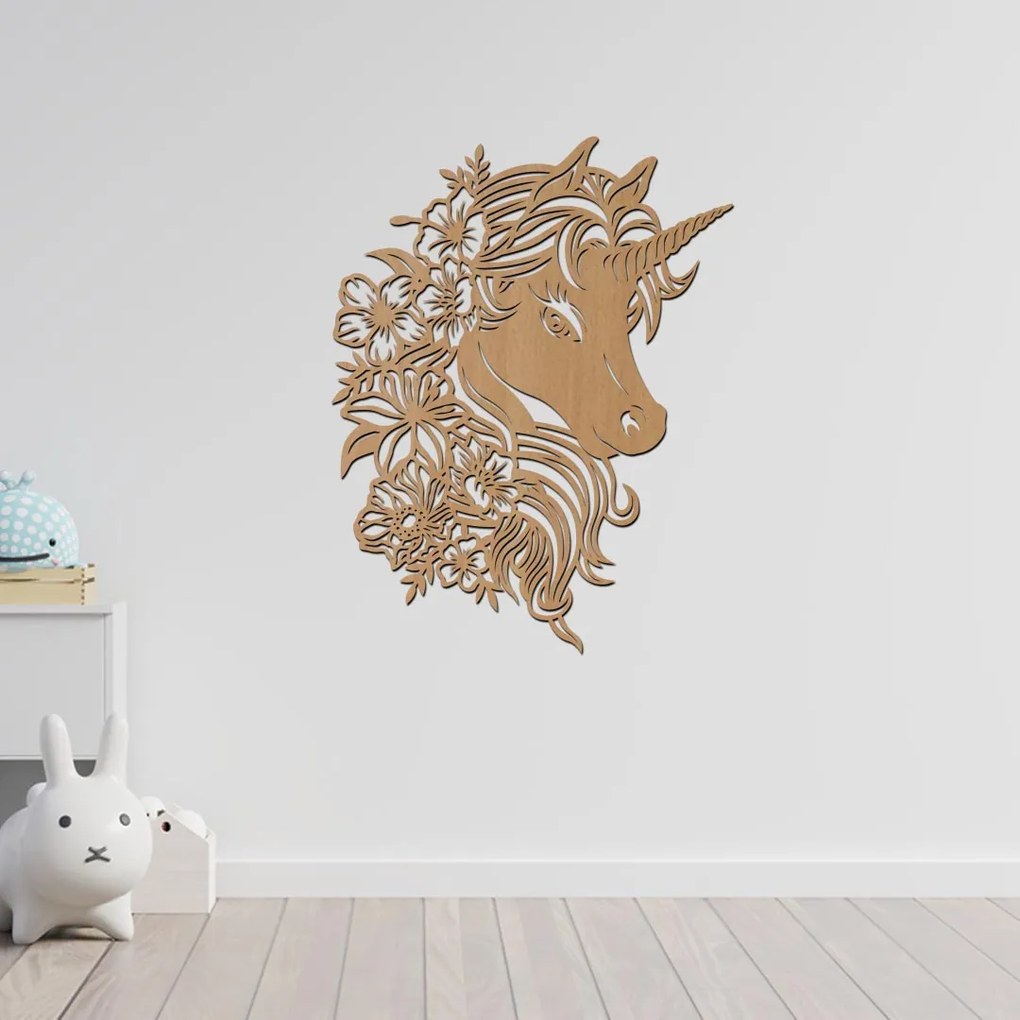 dřevo života Dřevěná dekorace UNICORN Zvolte barvu dekoru: Třešeň, Rozměry šxv (cm): 20x26