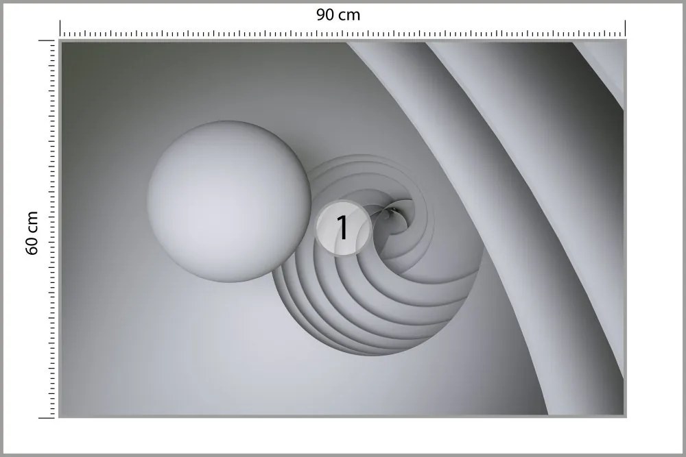 Fototapeta Optická Koule 3D Omyvatelný vlies 405x270