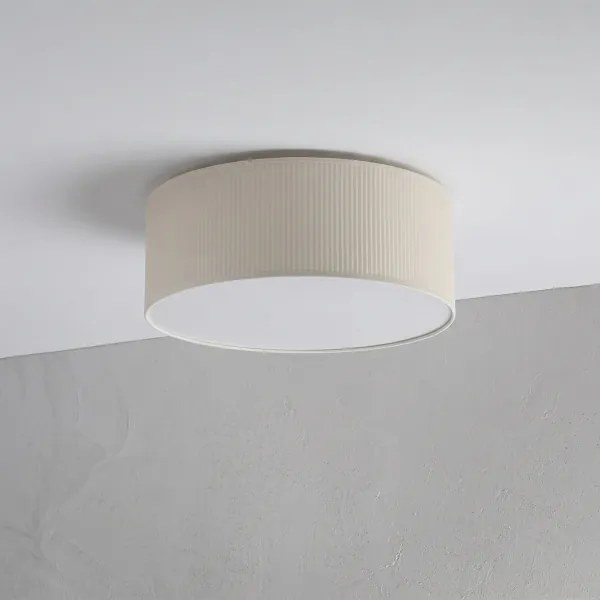 Stropní svítidlo SIRJA PLISADO 2xE27/15W/230V pr. 35 cm krémová