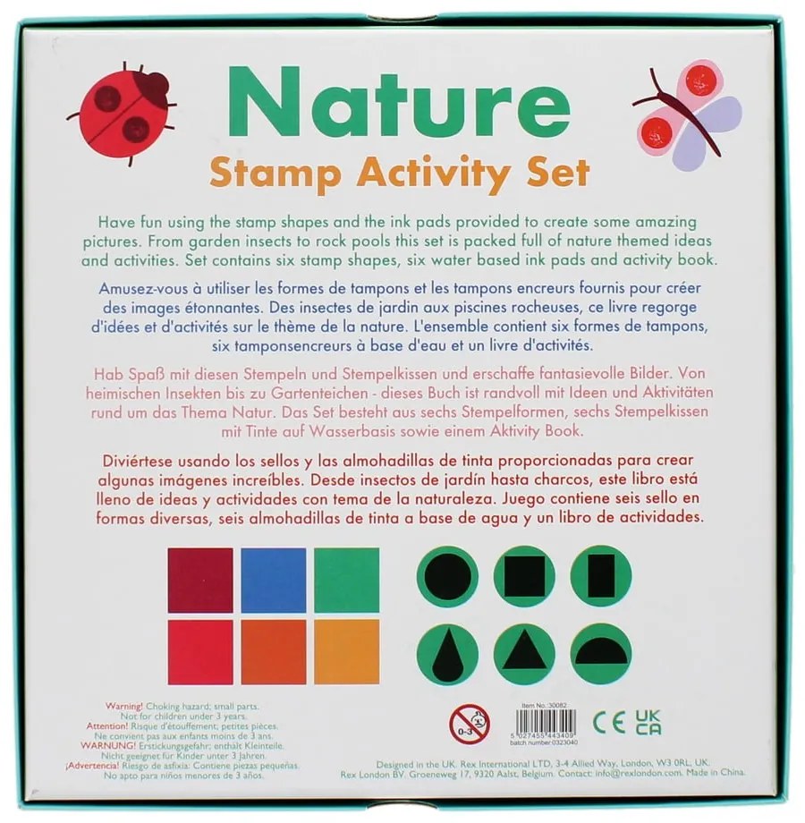 Kreativní sada Stamp Activity Set Nature – Rex London
