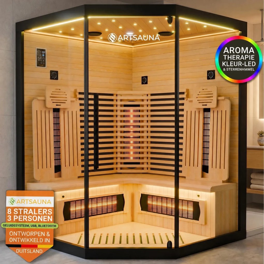 Artsauna Infrasauna Malmö 140, černá
