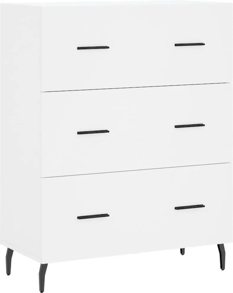 Skříň highboard bílá 69,5 x 34 x 180 cm kompozitní dřevo 3195859