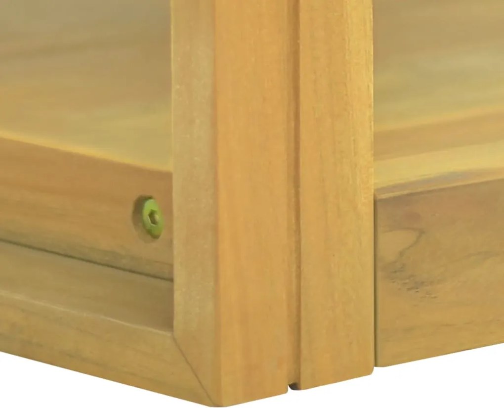 Nástěnná koupelnová skříňka 90 x 45 x 35 cm masivní teak 338235