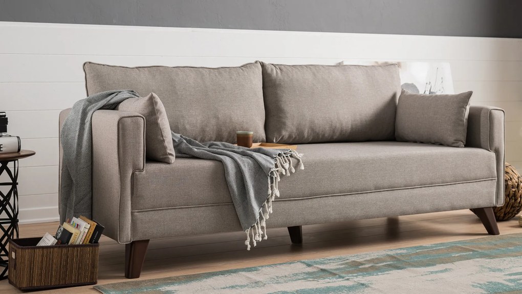 Atelier del Sofa 3-místná pohovka Bella Sofa Bed - Cream, Krémová