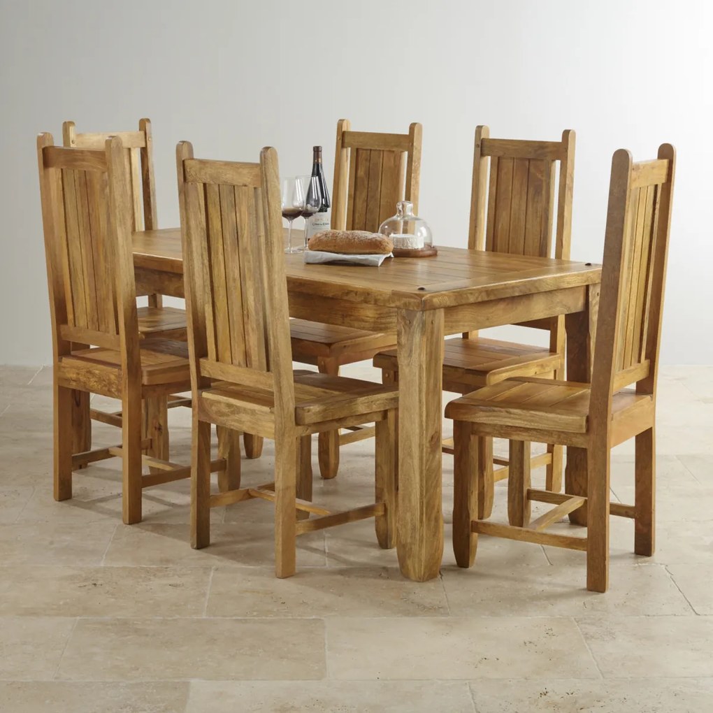 Furniture-nabytek - Jídelní set 120 + 4 židle - Čaran
