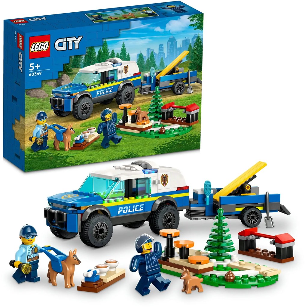 Lego stavebnice lego city 60369 mobilní cvičiště policejních psů