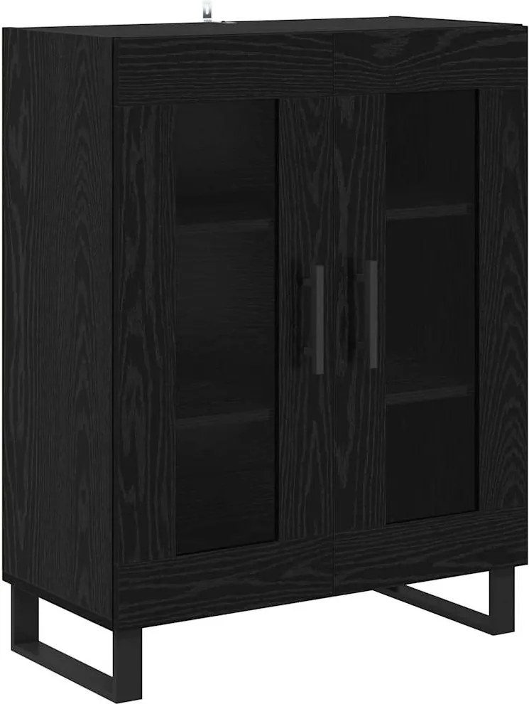 Vysoký bufet 2 ks Černý dub 69,5 x 34 x 180 cm 3403200