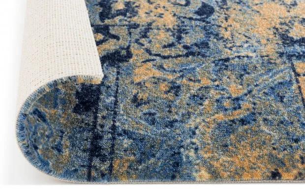 Metrážový koberec GRANDE RETRO modrý