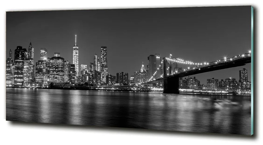 Foto obraz fotografie na skle Manhattan noc