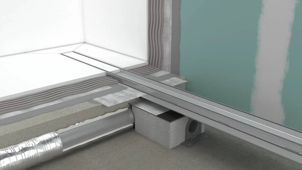 Hansgrohe uBox universal, úplná sada pro standardní instalaci - 800 pro vrchní sady sprchových žlabů, HAN-56024180