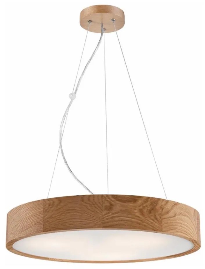 Lustr na lanku OAK 3xE27/60W/230V dub pr. 47,5 cm