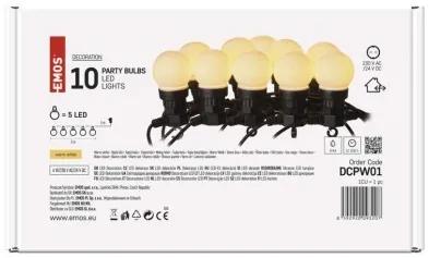 Světelný LED řetěz Bulb 5 m teplá bílá