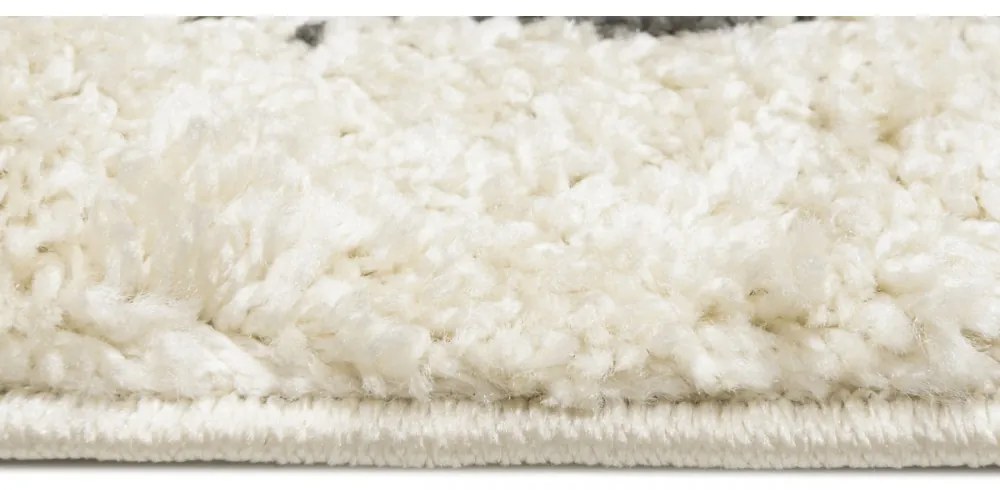 Kusový koberec shaggy Pena krémový 80x150cm