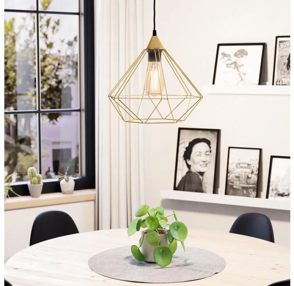 Eglo 43679 - Lustr na lanku TARBES 1xE27/60W/230V pr. 32,5 cm