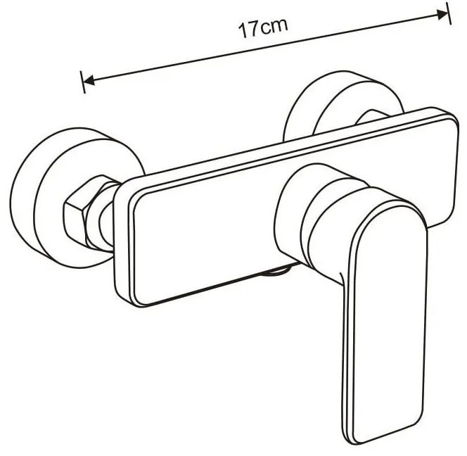 Mexen Sven sprchový set s dešťovou sprchou a sprchovou baterií Cetus, černá, 744340262-70