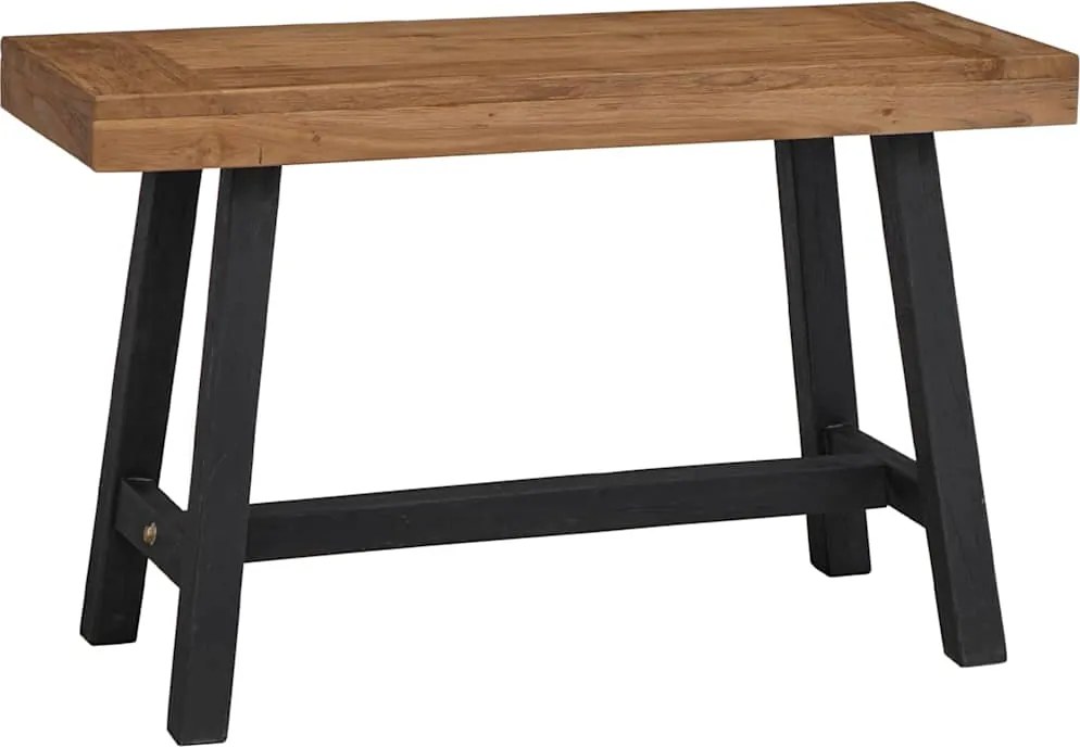 Lavice 110 cm masivní teakové dřevo 340743