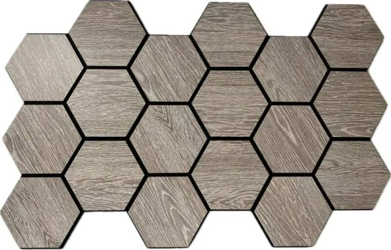 Akustický panel Hexagon SLAN-604 872x579x10mm šedý