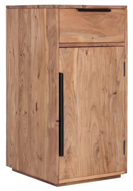 furniture-nabytek.cz - Masivní komoda Auckmore z akáciového dřeva, lakovaná, hnědá
