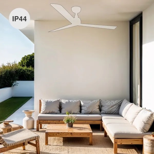 FARO 34372 - Stropní ventilátor MARINE M pr. 125 cm hnědá/černá IP44 + DO