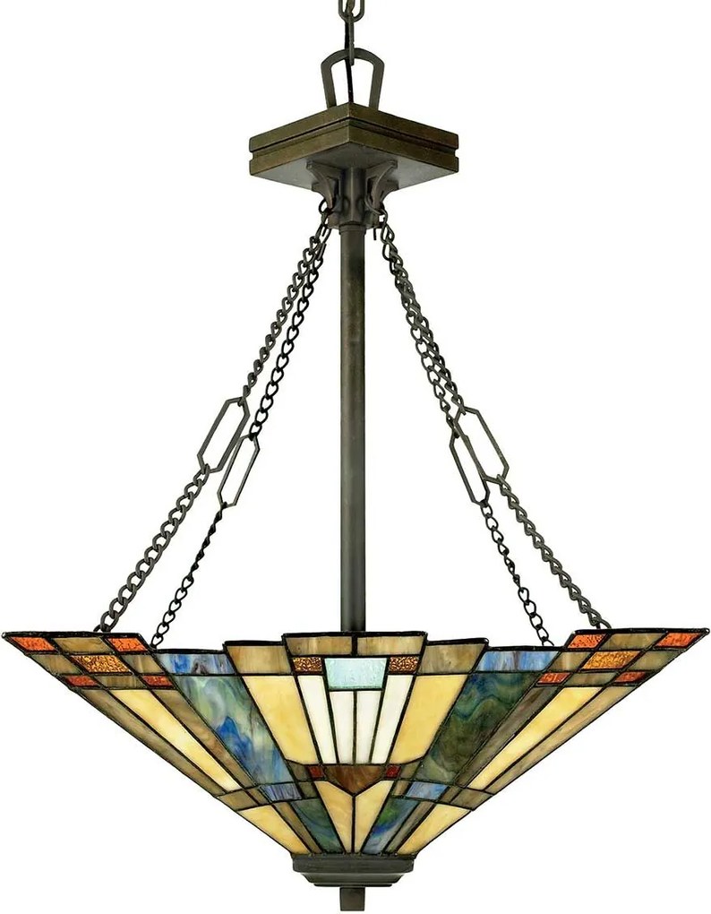 Vitážový lustr Elstead INGLENOOK-P-B 3xE27 45 cm