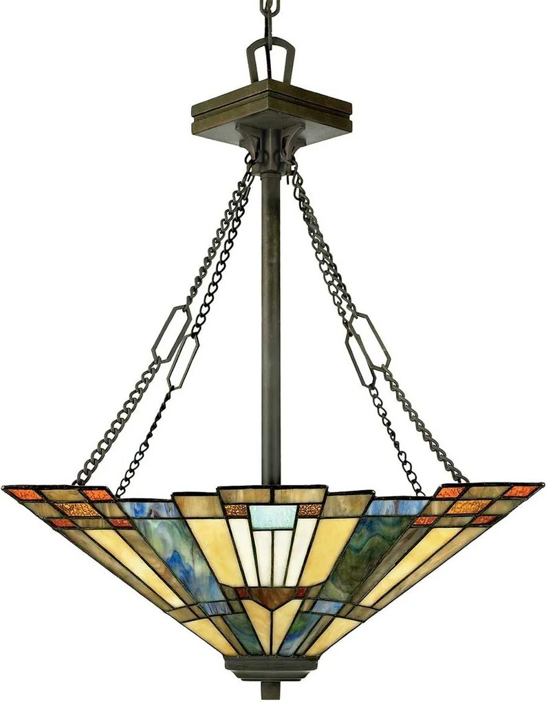 Vitážový lustr Elstead INGLENOOK-P-B 3xE27 45 cm