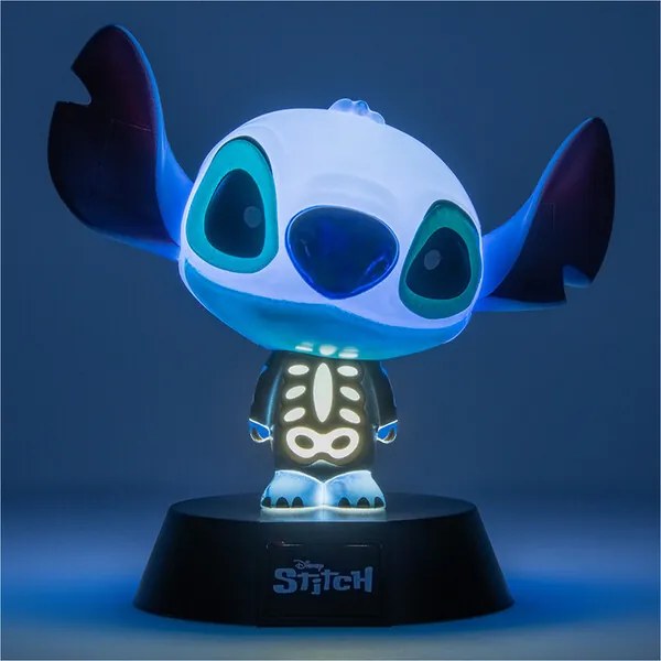 Lampička Paladone Icon Light Lilo & Stitch - Skeleton Stitch Vícebarevná