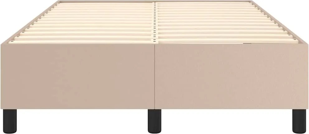 Rám postele s boxspringem cappuccino 120x200 cm umělá kůže 3121040