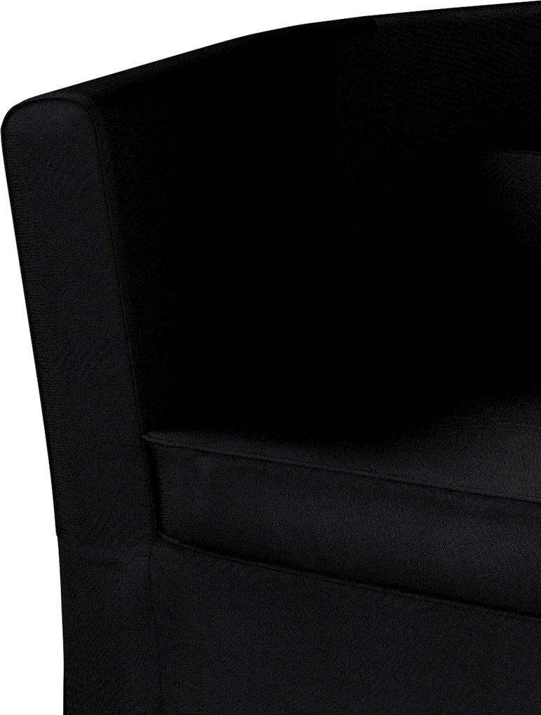 Potah na křeslo IKEA Ektorp Tullsta barva černá látka pletený vzor