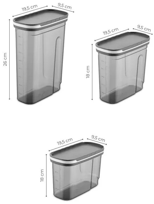 Dózy na potraviny v sadě 9 ks – Hermia