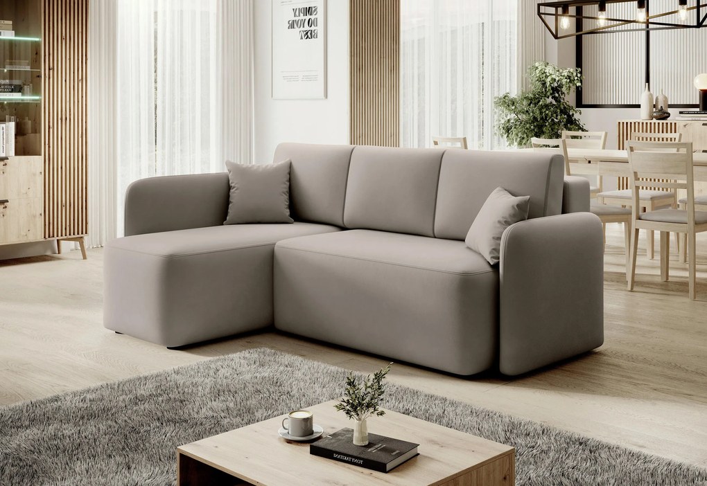 XXXLutz ROHOVÁ SEDAČKA, textil, béžová MID.YOU - Sedací soupravy - 00000L001609