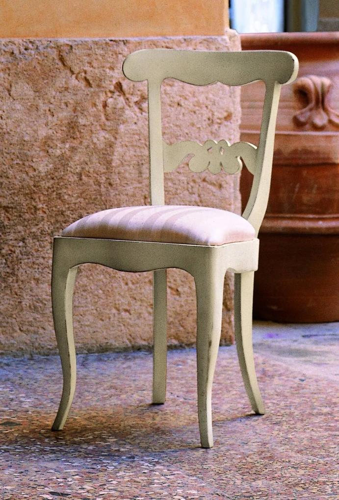 Stylová židle bez opěrek růžové pruhy 50x50x90 styl vintage