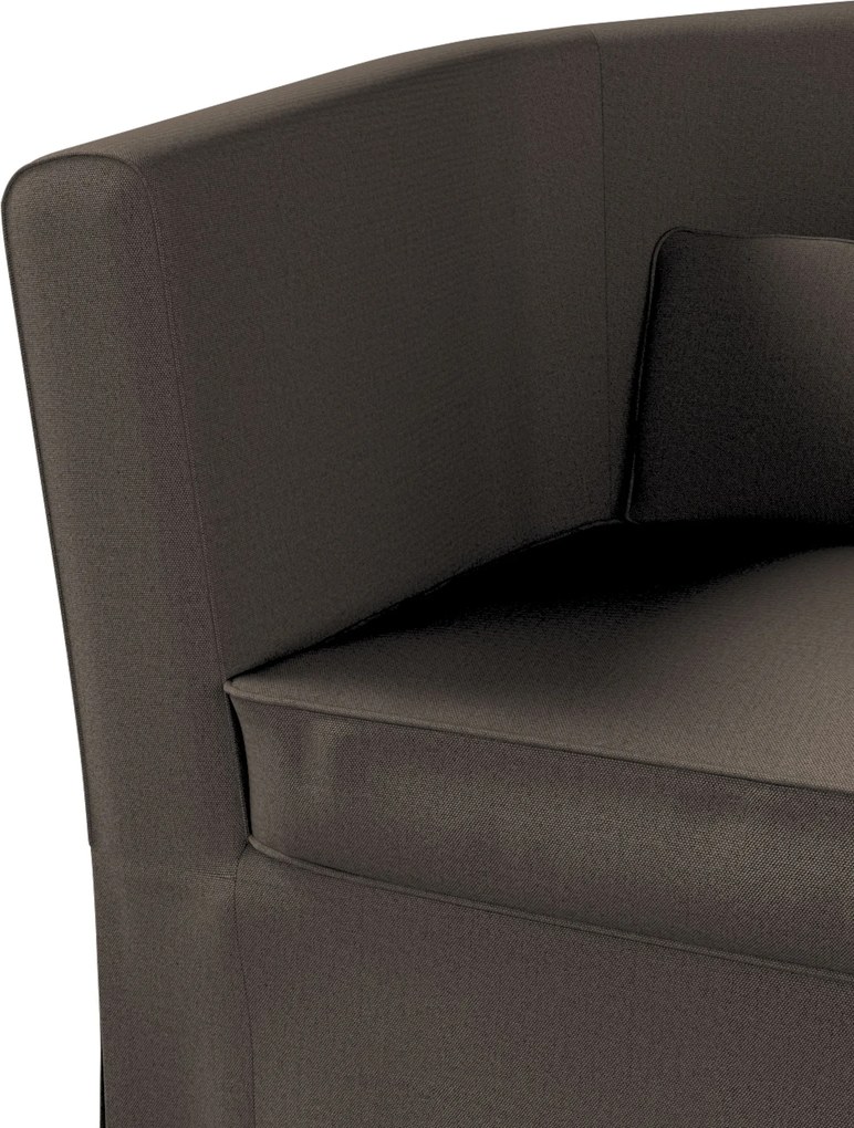 Potah na křeslo IKEA Ektorp Tullsta barva hnědá látka pletený vzor