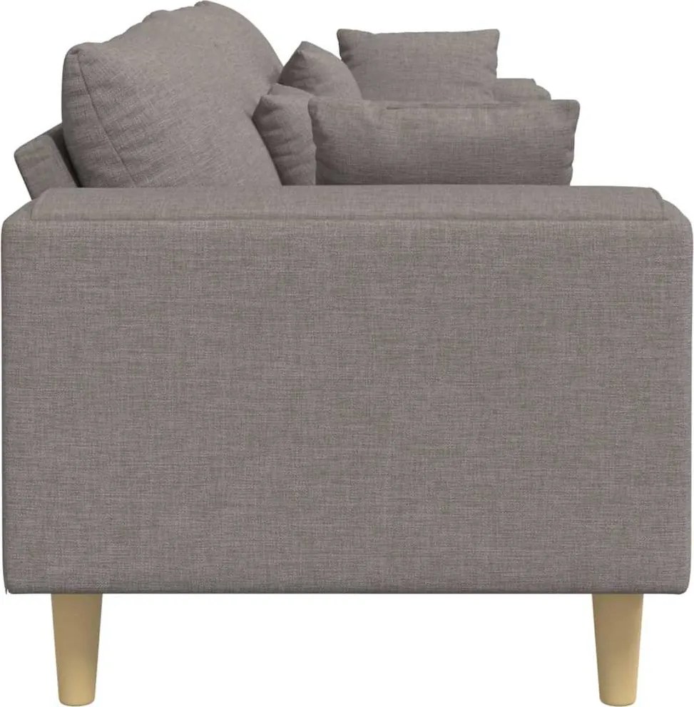 Pohovka Taupe 250 x 77 x 76 cm textil 3335148