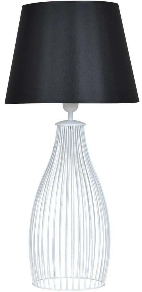 Stolní lampa MILANO, 1x textilní stínítko (výběr ze 6 barev), (výběr ze 2 tvarů), (výběr ze 3 barev konstrukce)