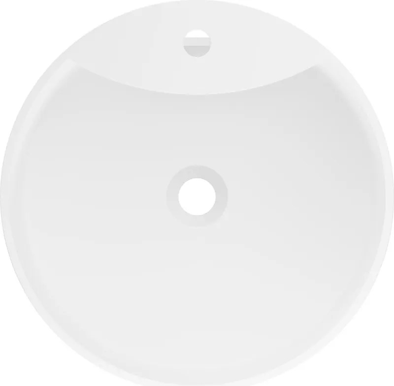 Mexen, Mexen Onyx-02 umywalka wolnostojące z konglomeratu 45 x 45 cm, bílá mat - 26544500