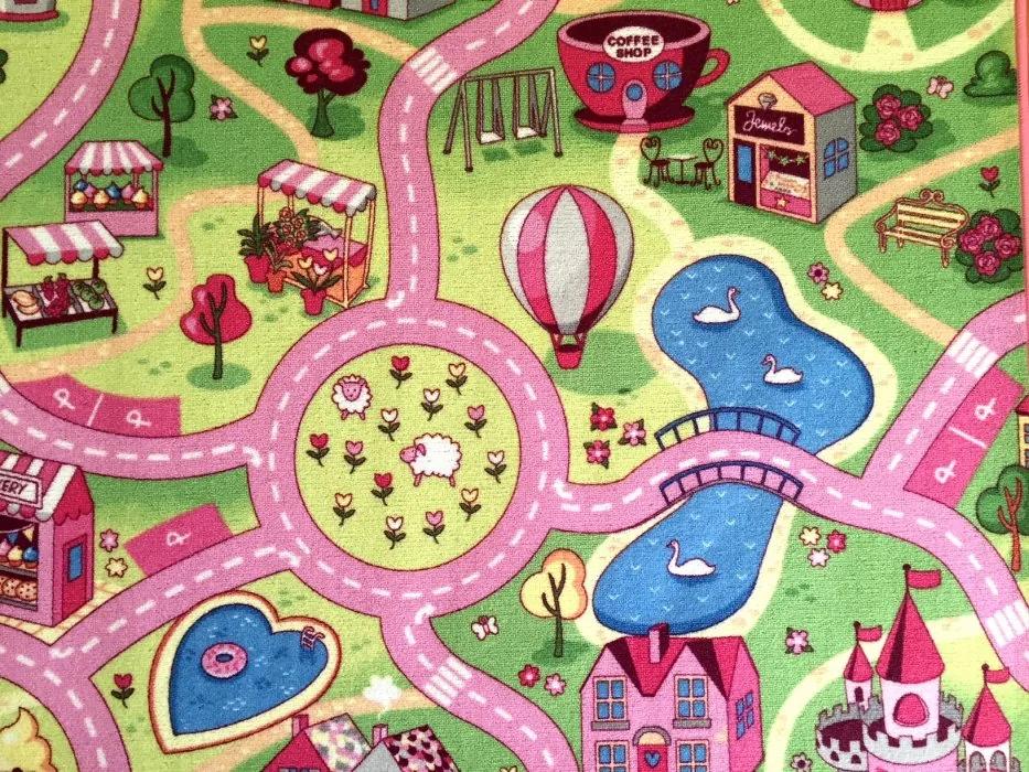 Dětský koberec Sladké město 120 x 170 cm