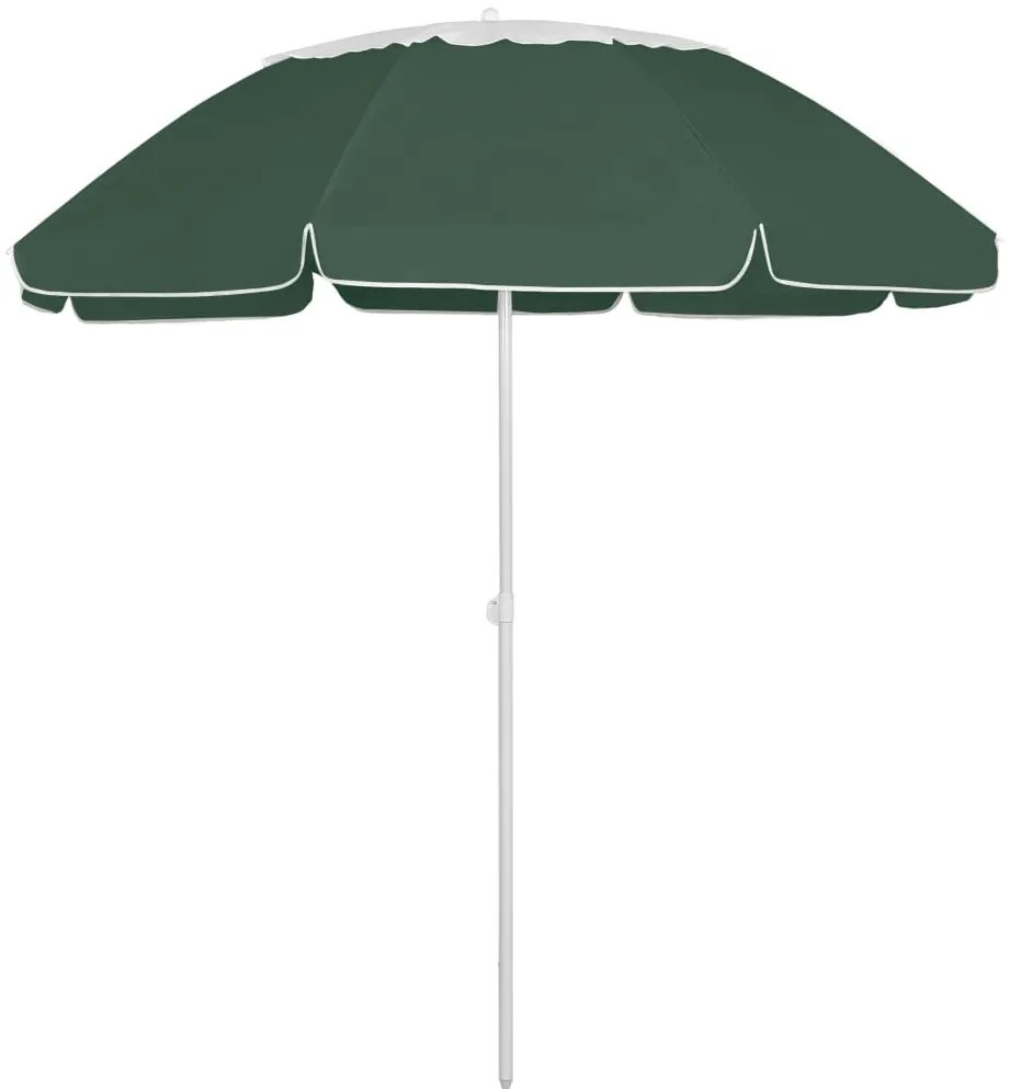 Plážový slunečník zelený 300 cm 314717