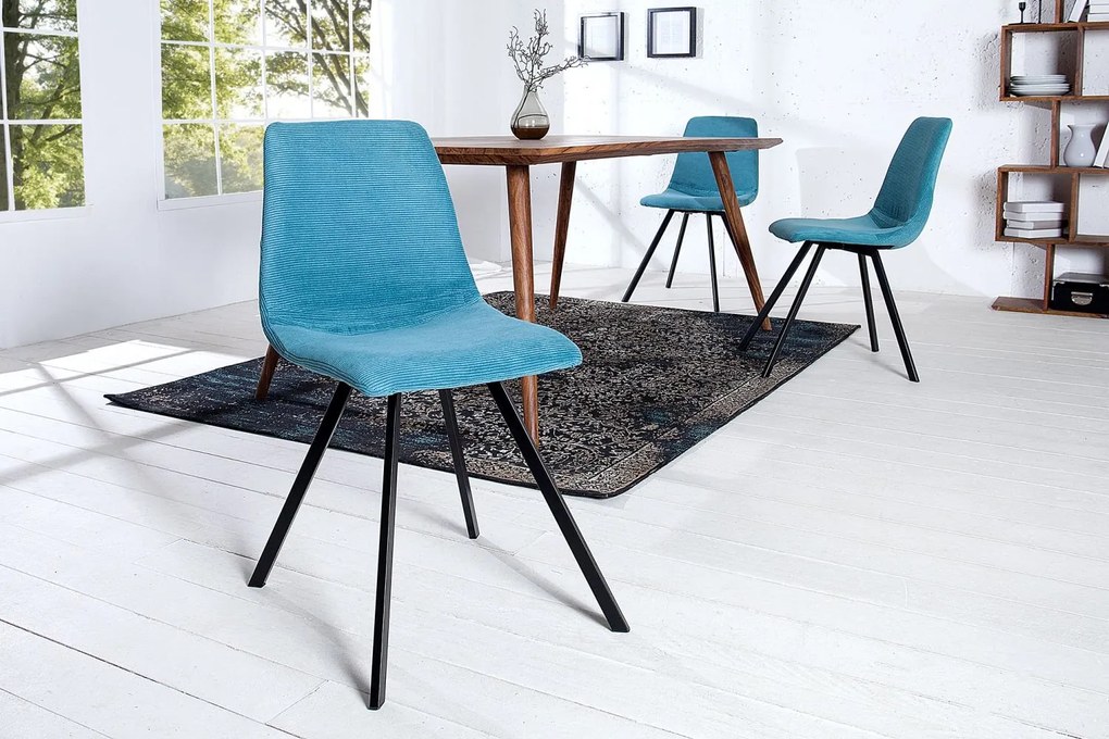 Designová stolička Rotterdam Retro / tyrkysová