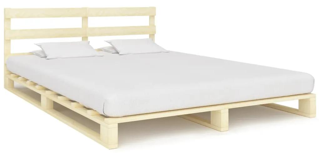 vidaXL Rám postele z palet masivní borovice 160 x 200 cm