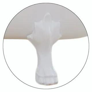 Besco Akrylátová volně stojící vana Otylia Glam G 160x77 (170x77) s přepadem Barva: Bílá/grafit, Rozměry (cm): 170x77, Varianta: s přepadem, nohy: ČERNÉ