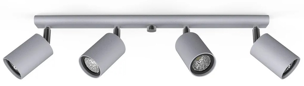 Light for home - Bodové svítidlo 12509 "GLAZE", 4x35W, GU10, Šedá