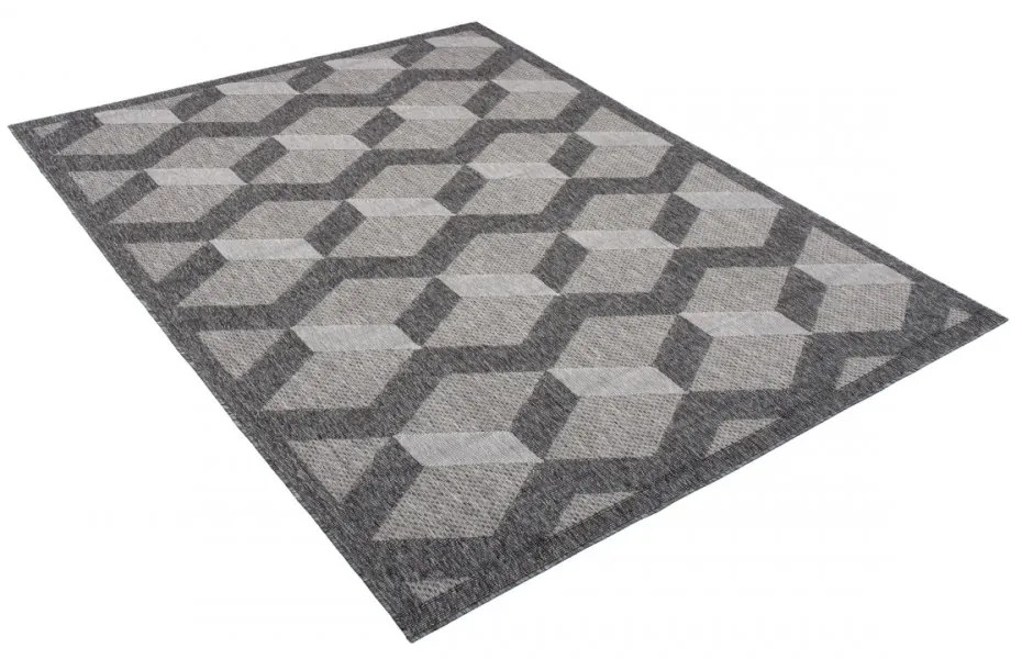 Kusový koberec 3D šedý 200x300cm