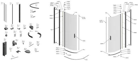 TR1 - ND Prahový profil oblý, LH, l = 1453 mm P2291