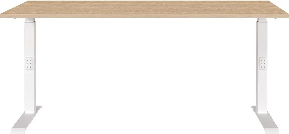 Polohovací pracovní stůl s deskou v dubovém dekoru 80x160 cm Downey – Germania