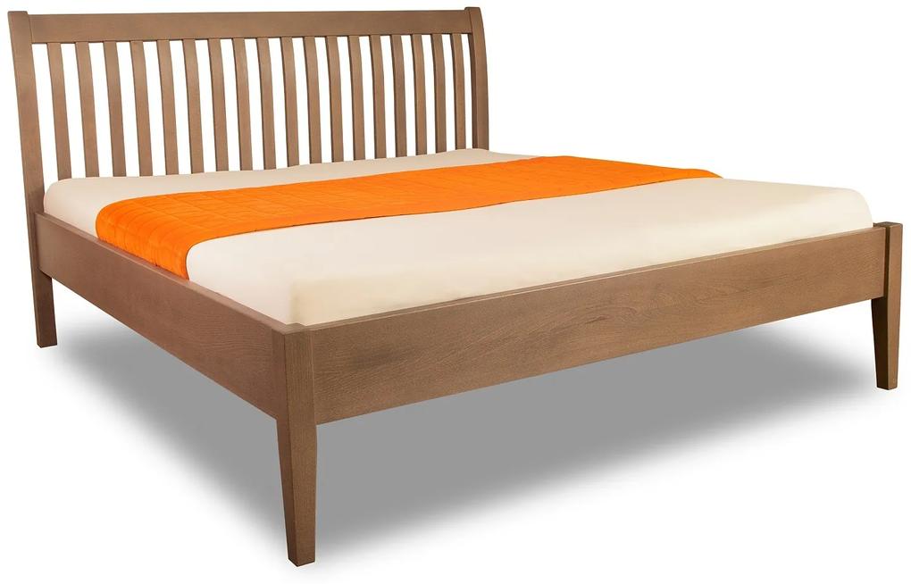 Krajča Manželská postel z masivu Almeria 160 x 200 cm (buk) Povrchová úprava: Bílá, Druh dřeva: Buk