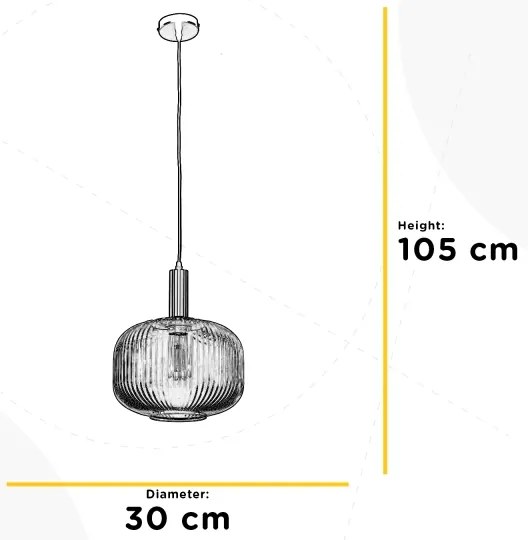 ONLI - Lustr na lanku DOROTY 1xE27/22W/230V pr. 30 cm