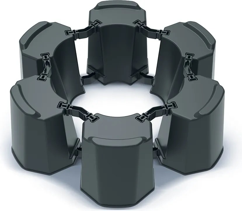Podstavec pod sud na dešťovou vodu MODULAR BASEWAN SET II antracit